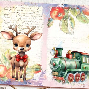 Christmas Elf Journal Pages, Holiday Journal Kits, December, Festive ...