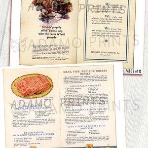 Ancient Food Cookbook, Recipe Digital, Printable Images, Vintage Image ...