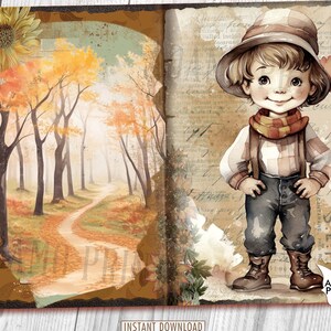 Cozy Autumn Season Junk Journal Pages, Fall Journal Kit, October, Fall ...