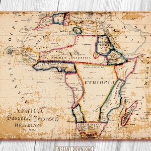 World Map Story, Vintage Map, Journal Page, Grunge, Junk Journal Kit ...