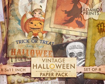 Digital Paper Halloween Paper Halloween Paper Pack DIGITAL - Etsy