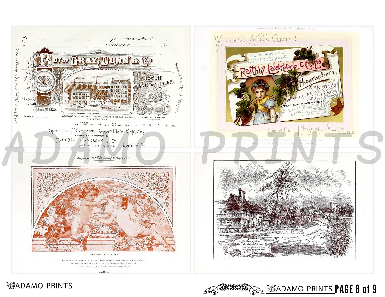 British Lithographer Magazine Set2 Graphic Art Lithograph - Etsy