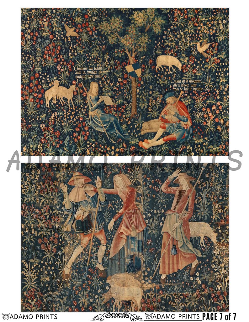 The Shepherd, Victorian Digital Art, Ephemera Art, Collage Sheet ...