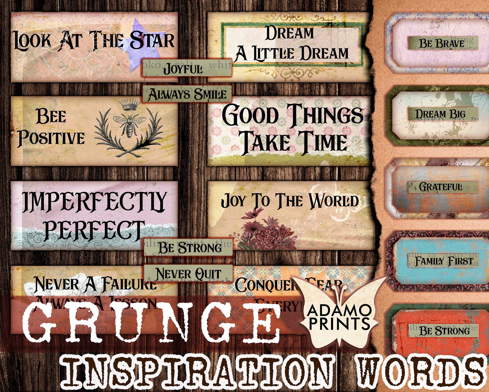 Grunge Inspiration Words Label Words Junk Journal Word Etsy grunge-inspiration-words-label-words-junk-journal-word-etsy