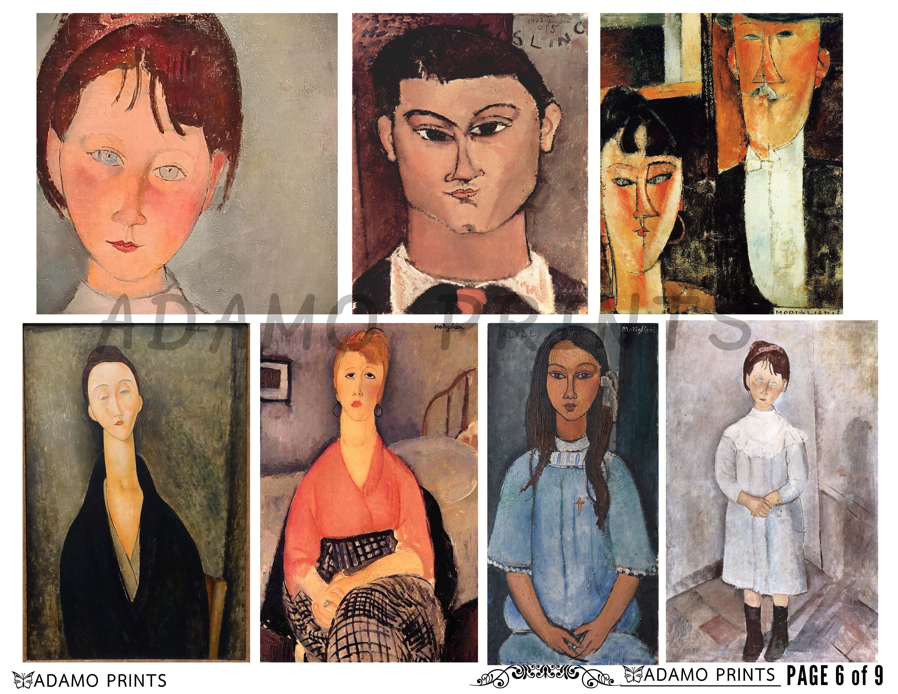 Surreal Art by Amedeo Modigliani, Expressionism, Movement Arts, Digital ...