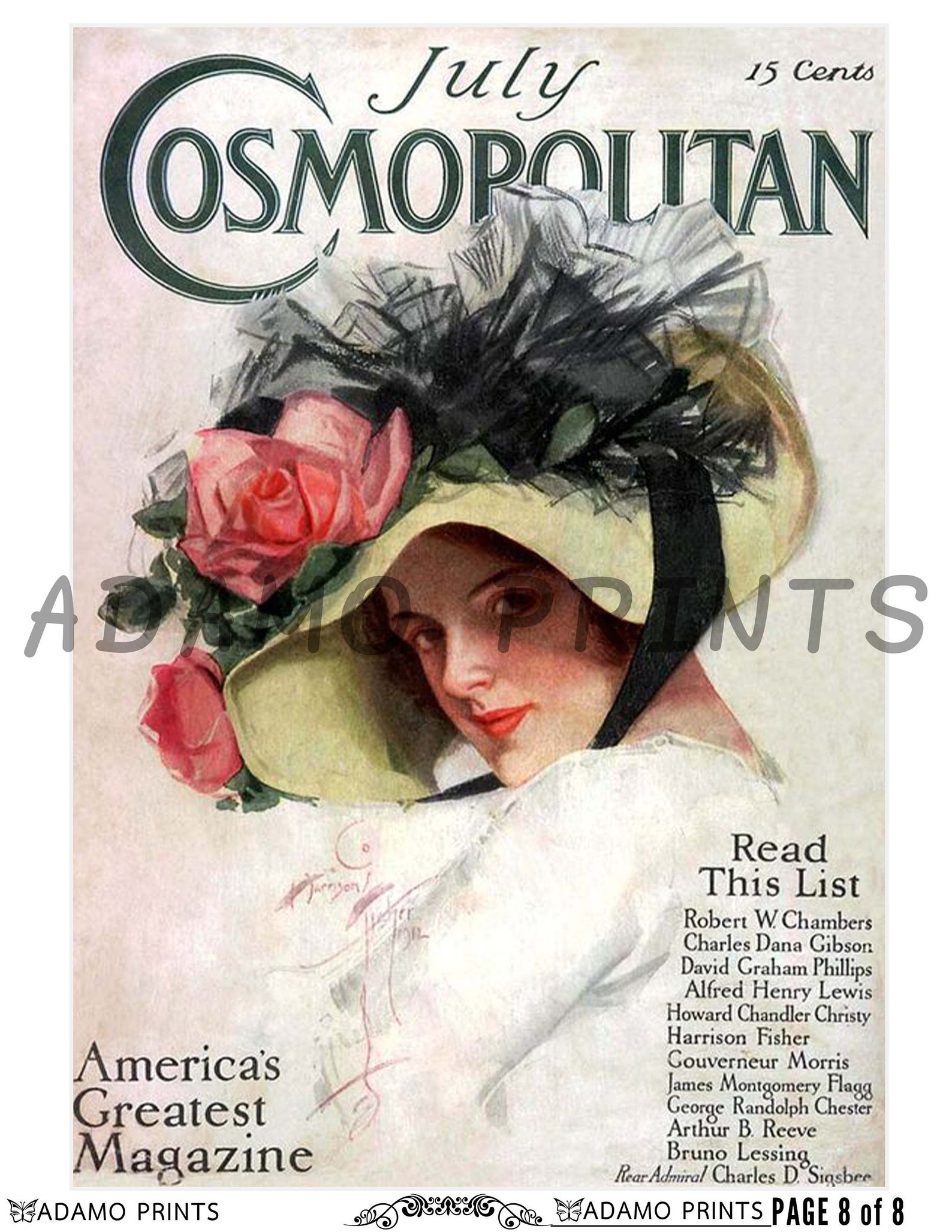 Harrison Fisher Ladies Journal Cards Set2 Digital Images ATC - Etsy