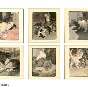 The Book of the Cat, Book Page, Children Book Digital, Ephemera Cat ...