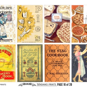 Old Cookbook Ephemera Pack, Food Ephemera, Printable Images, Vintage ...