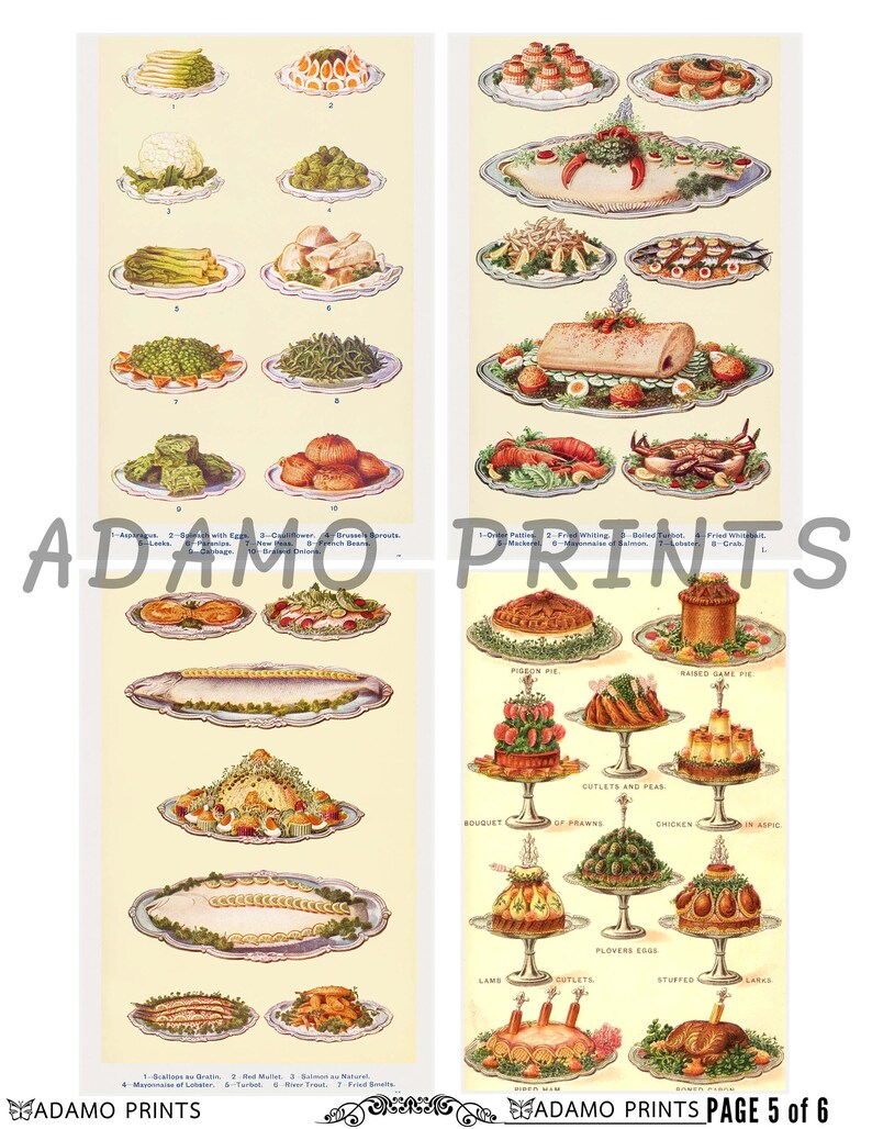 Mrs. Beeton's Book of Cookery Cookbook Recipe Printable | Etsy