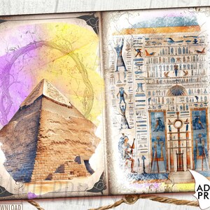 Ancient Egypt Junk Journal Kit, Journal Page, Collage Sheets, Ephemera ...