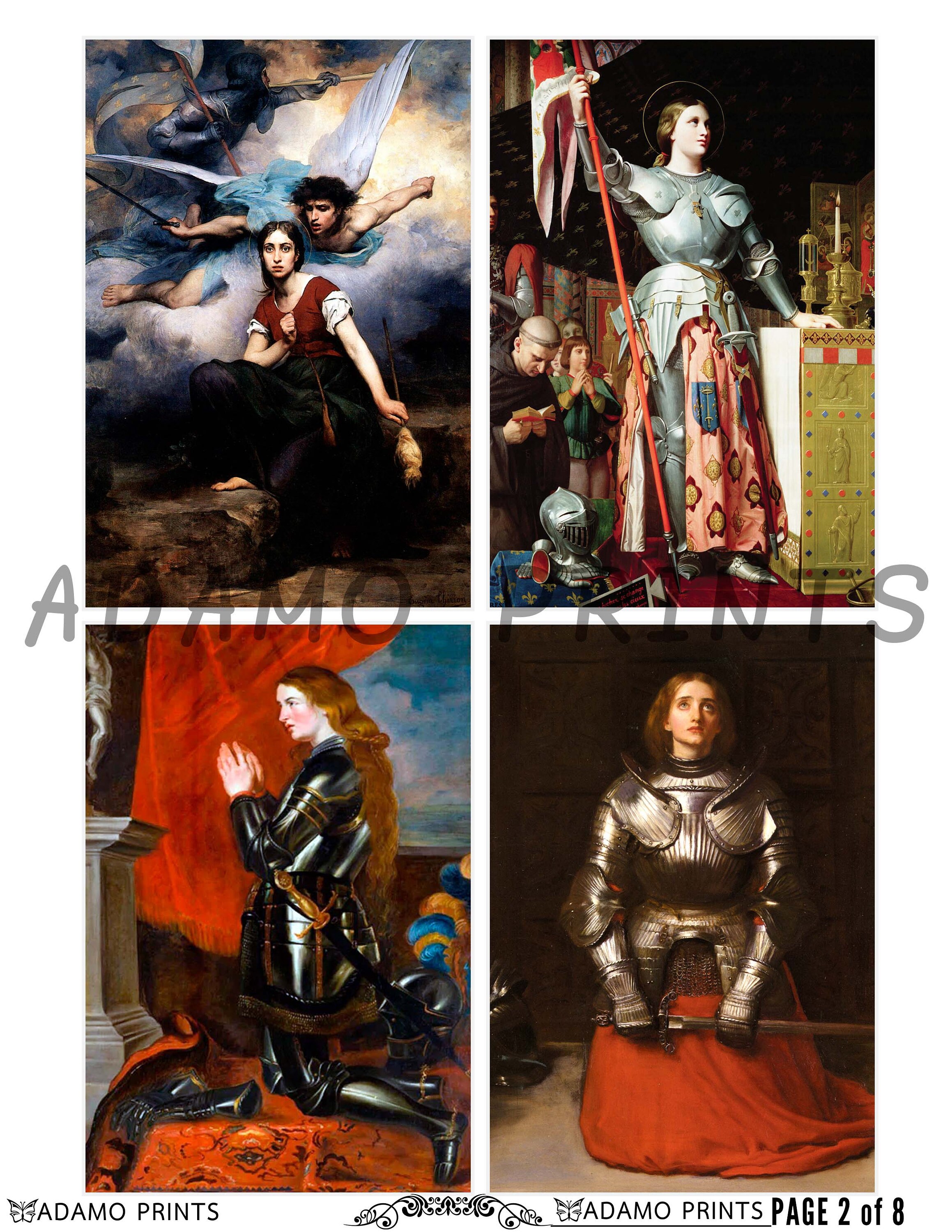 Joan of Arc, Jeanne D'arc, Digital Images, Women, Vintage Art, Digital ...