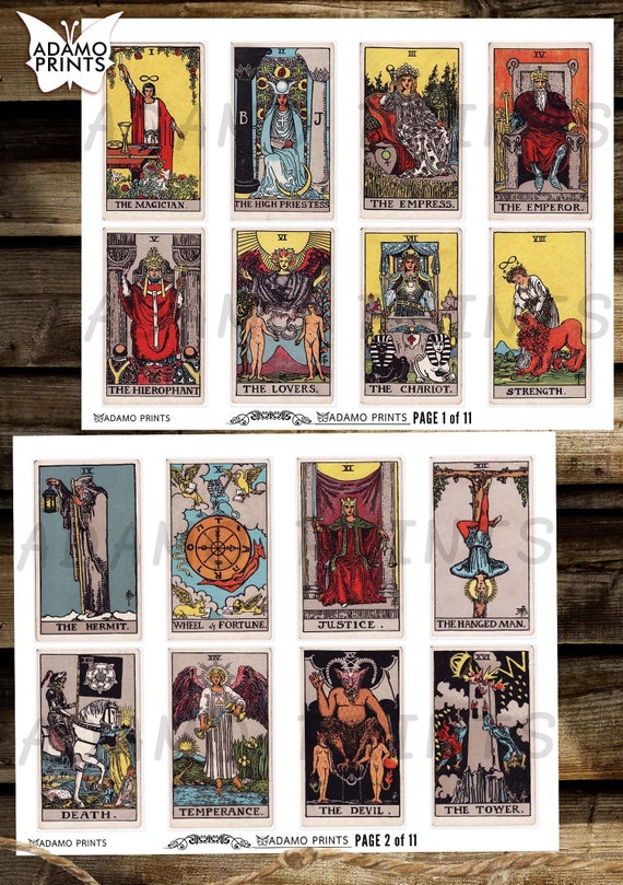 Tarot Cards Rider Waite Major Arcana Rider Waite Tarot Deck