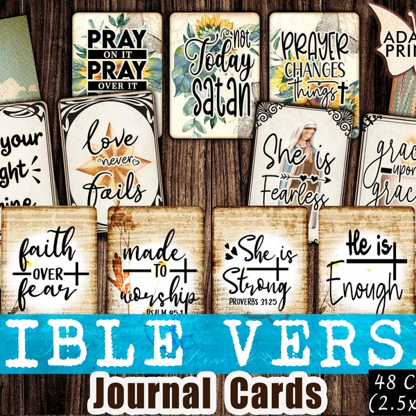 Bible Verse Cards for Wallet - Etsy