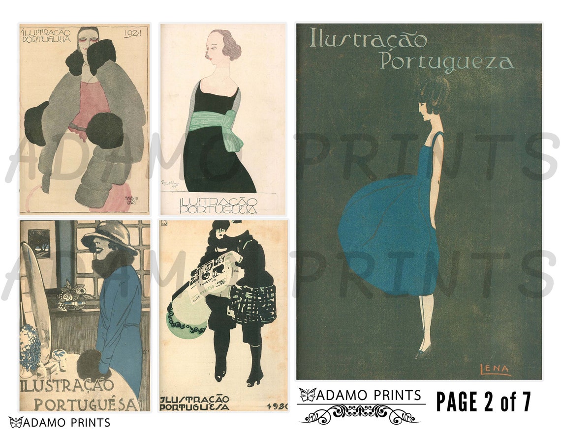 Antique Magazine Cover Magazine Digital Vintage Art Digital - Etsy