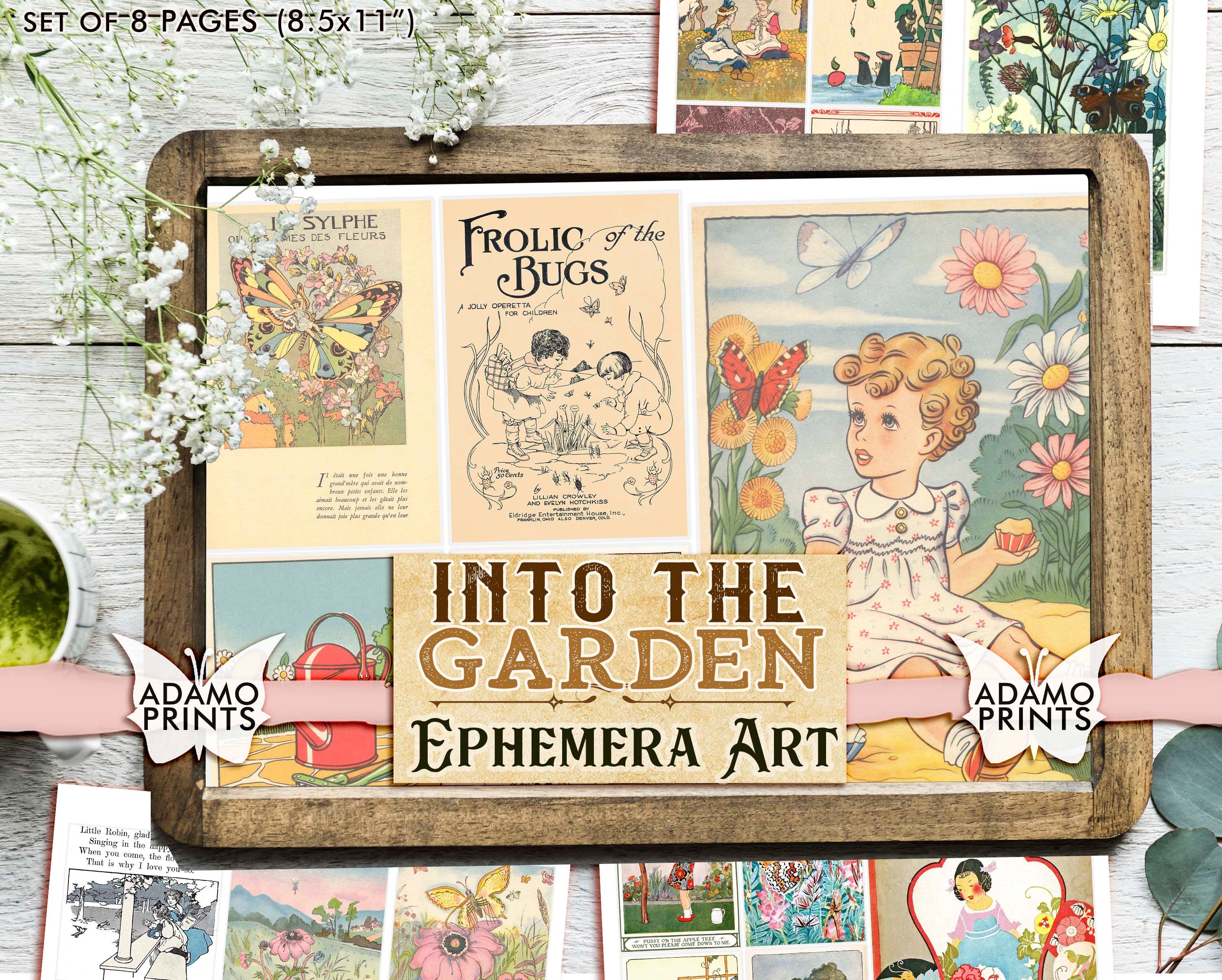 Into the Garden Ephemera Classics Garden Digital Digital | Etsy
