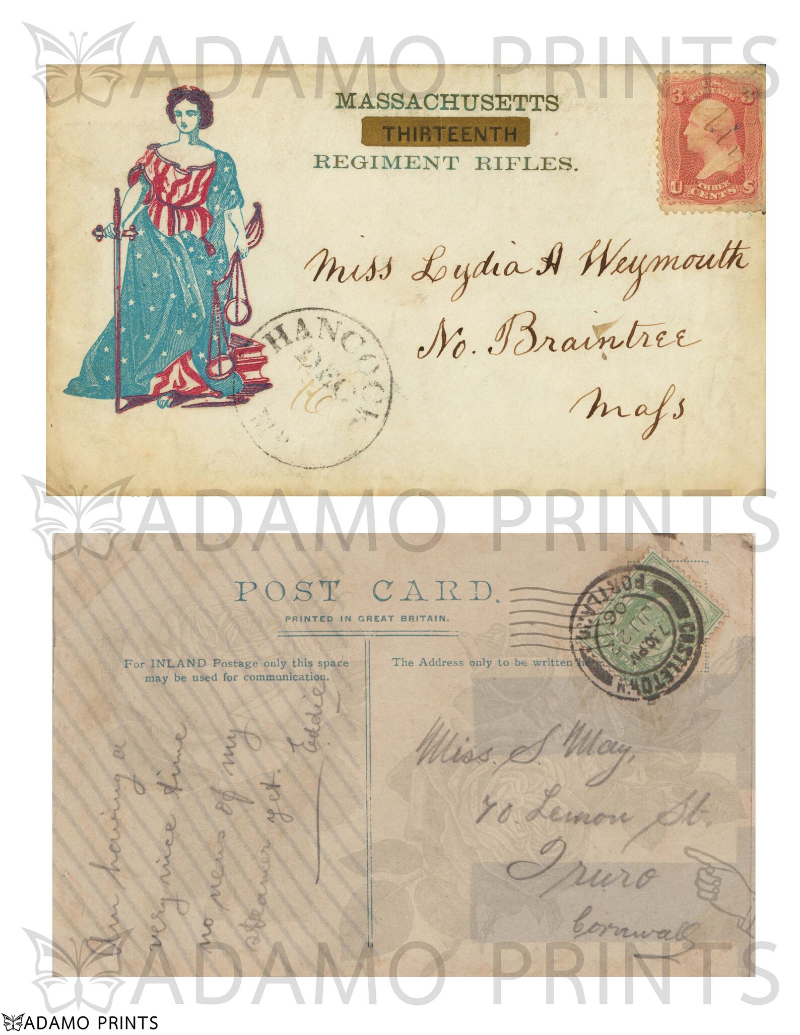 Vintage Postcards Old Postage Digital Printable Postcards - Etsy