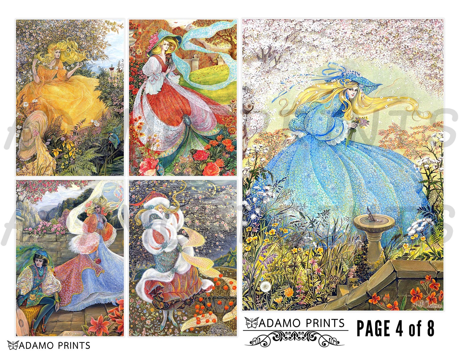 Magical Fairy Set1 Fairy Land Digital Images Princess - Etsy