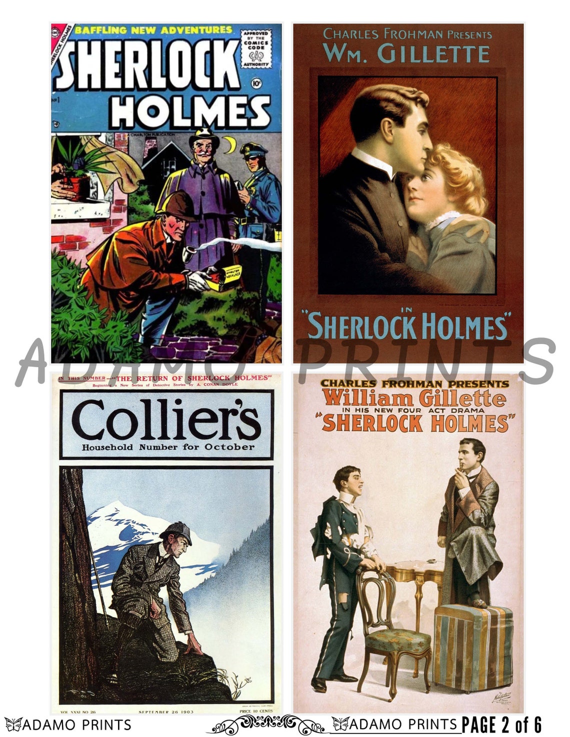 Sherlock Holmes Adventures Digital Fiction Detective - Etsy
