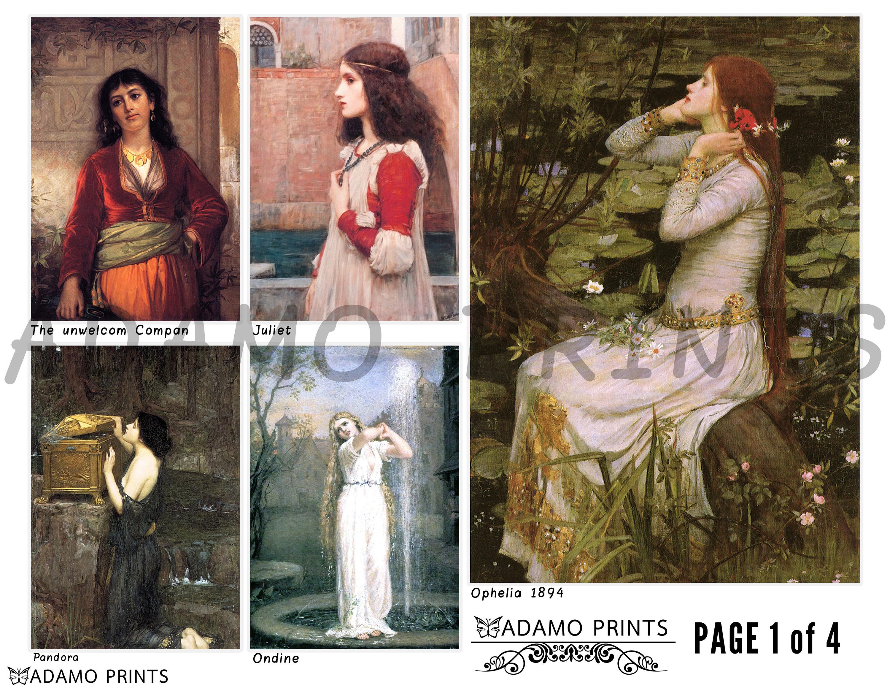 Witches Beautiful Witches Digital Art Magic Vintage - Etsy