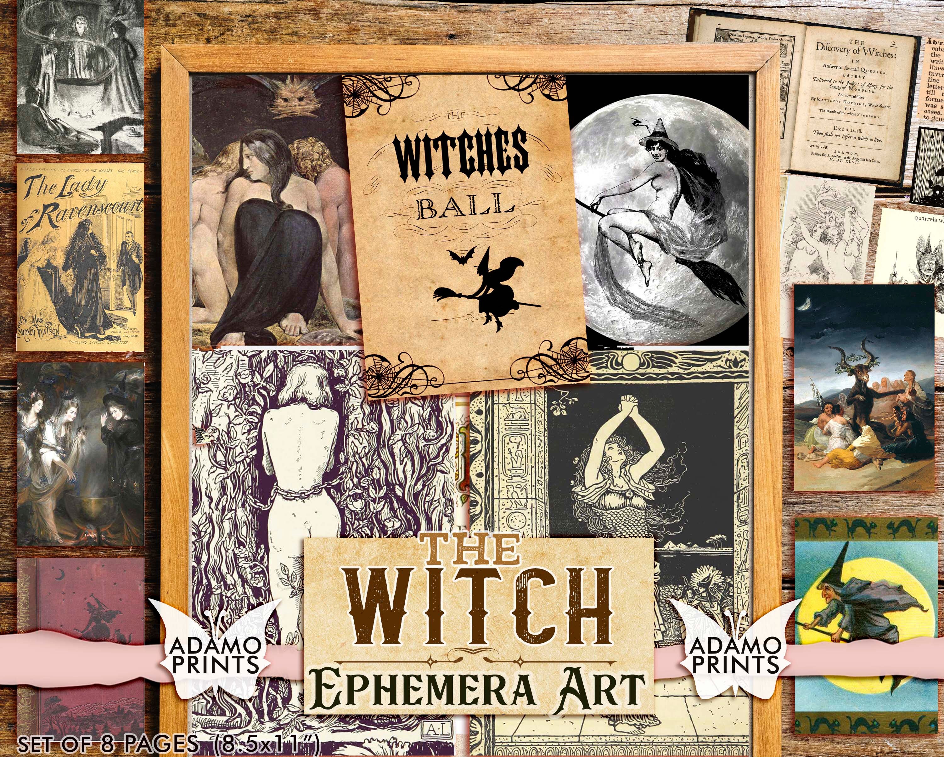 The Witch, Witchcraft Digital Art, Witch Spells, Magic, Vintage Digital ...