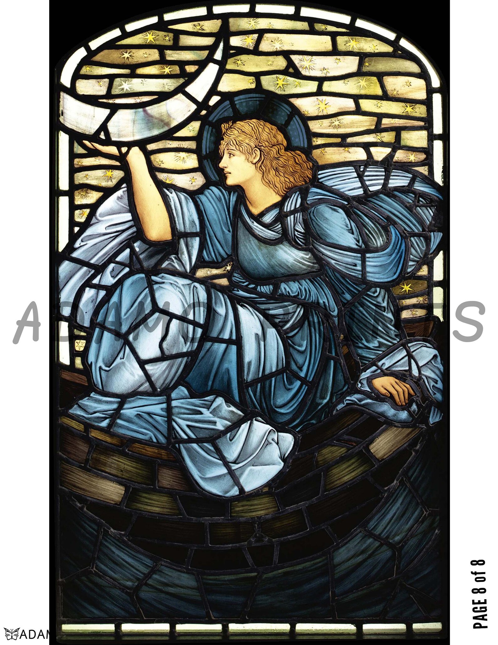 Moonlight in Art Vintage Moon Moon Ephemera Art Deco ATC | Etsy