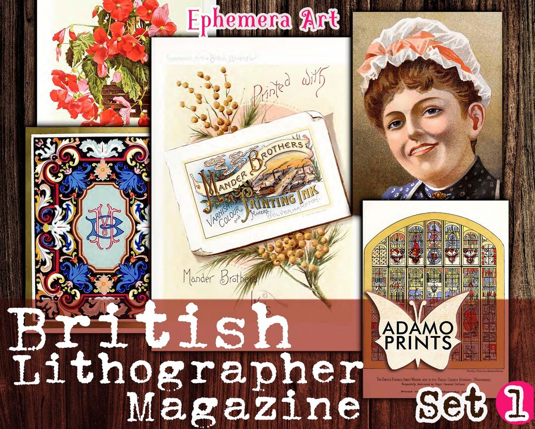 British Lithographer Magazine Set1, Graphic Art, Lithograph Art ...
