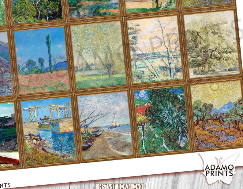 Mini Art Landscape Painting Nature Miniature Images - Etsy