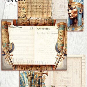 Ancient Egypt Junk Journal Kit, Journal Page, Collage Sheets, Ephemera ...