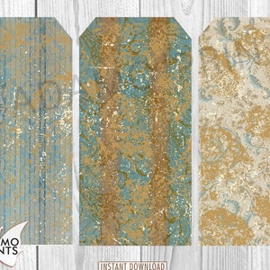 Wallpaper Grunge Tag Kit, Digital Tag, Victorian, Ephemera Tag ...