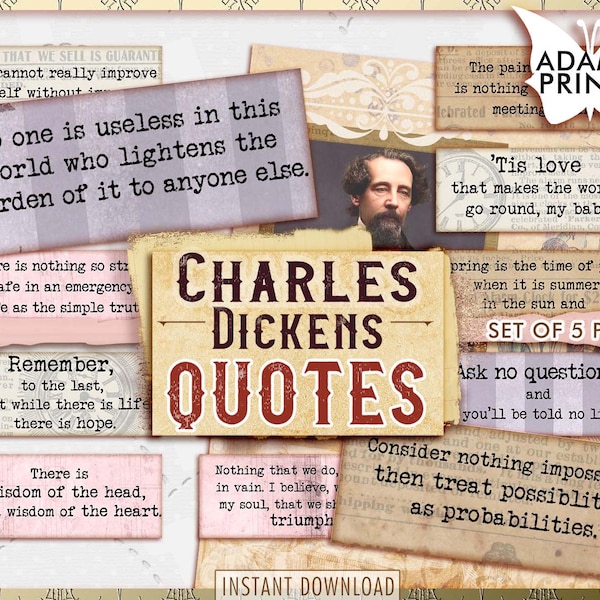 Dickens Quotes - Etsy