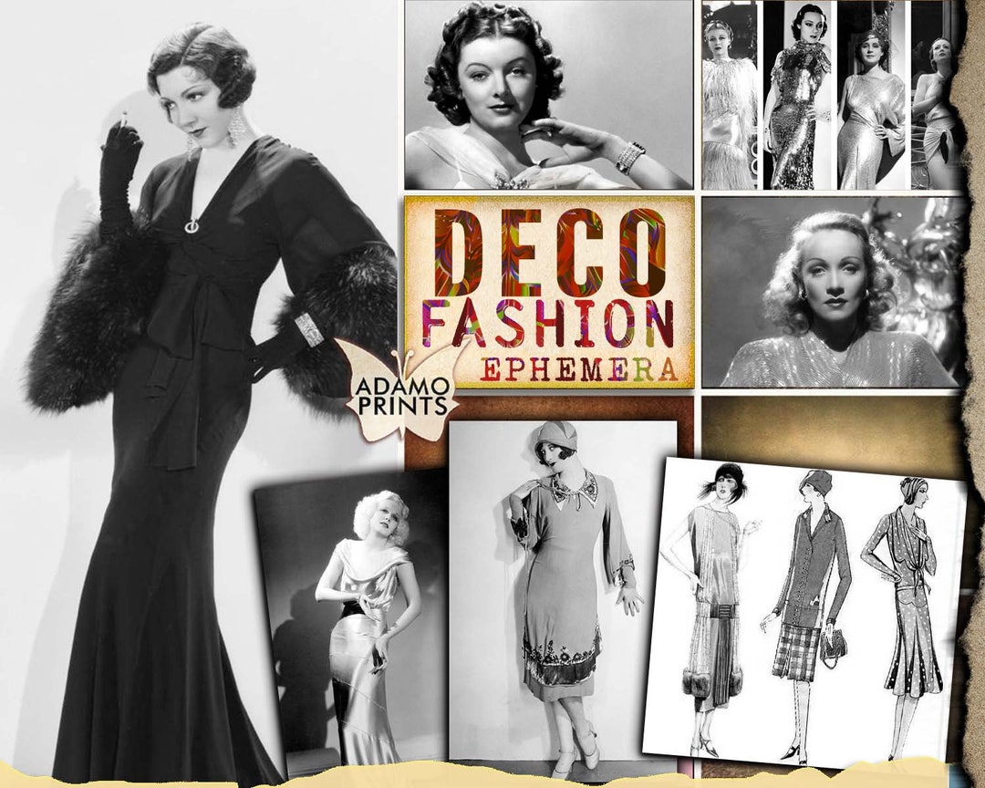 Deco Fashion, Art Deco, Photo Digital, Vintage Art, Digital Collage ...