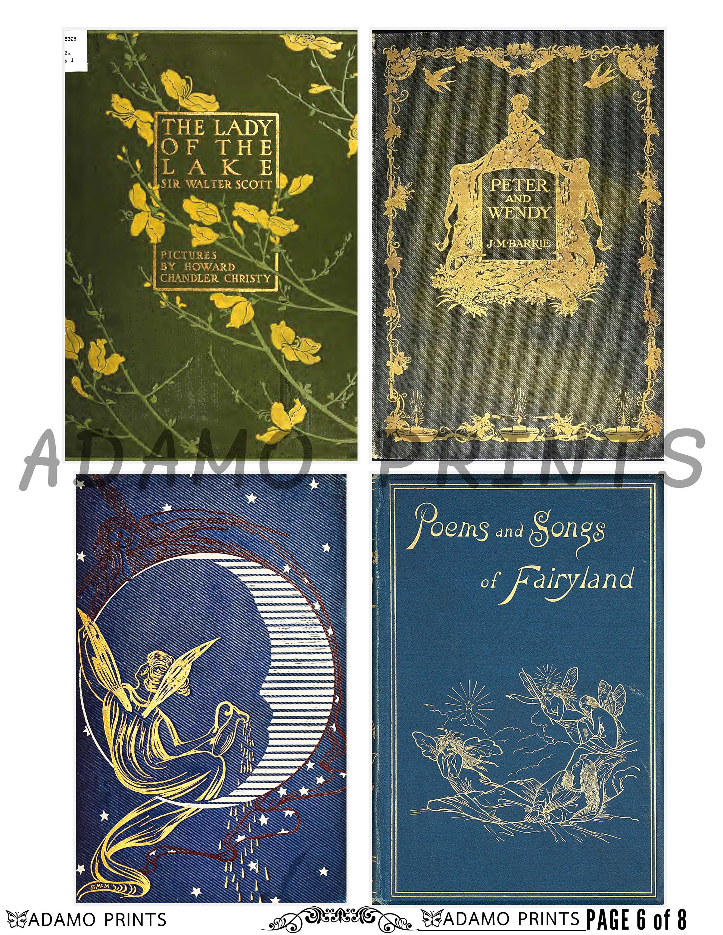 Fairy Tale Book Cover, Digital Images, Vintage Art, Children Book ...