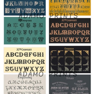Antique Alphabet, Alphabet Digital, Rare Book Page, Antique Alphabets ...