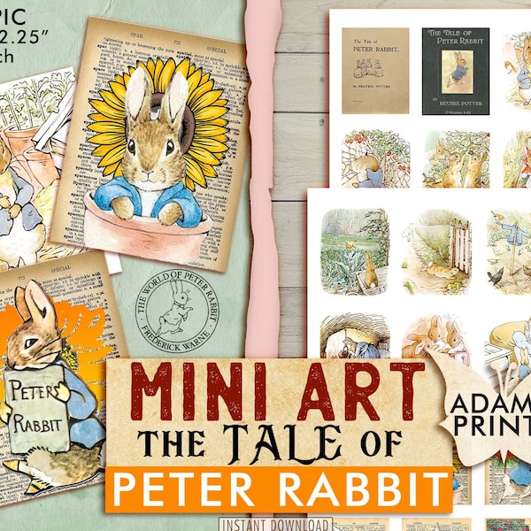 Printable Mini Peter Rabbit Book - Etsy