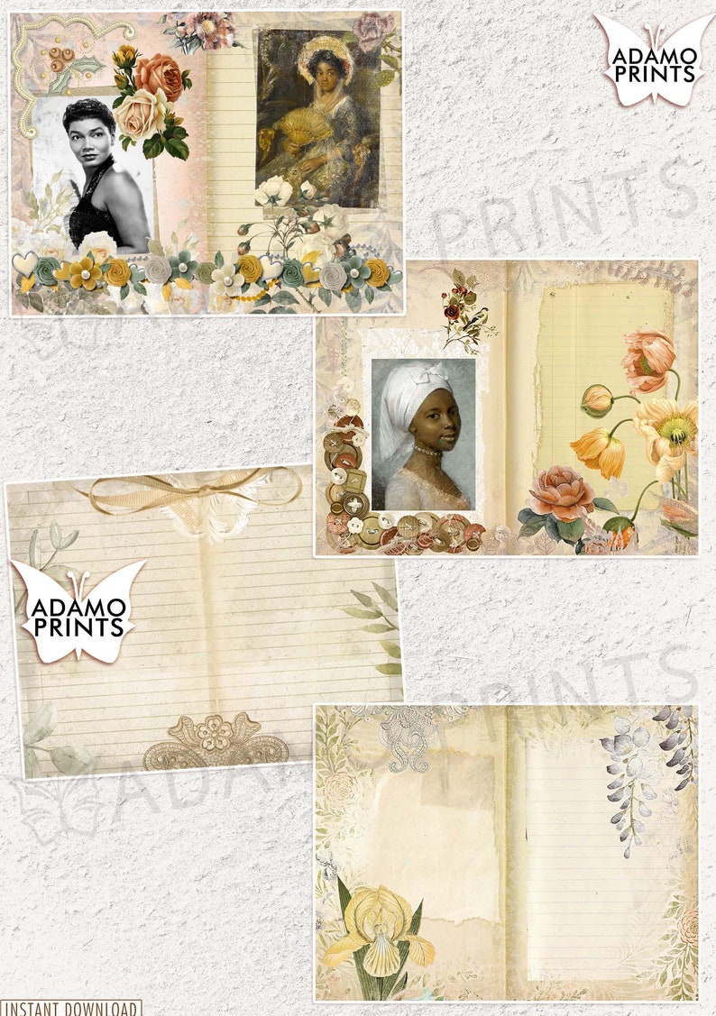 African Beauty Journal Kit African American Journal Page | Etsy