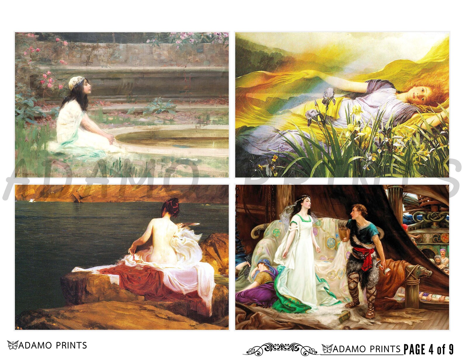 Mythical Legend Digital Images Fable Victorian Art Vintage - Etsy