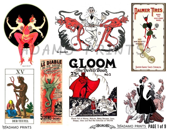Vintage Demonic Art Vintage Demon Valentine | The Year Of Halloween