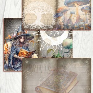 Witch Spell Journal Pages, Magic Digital, Horror, Book of Shadow ...