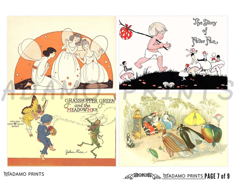 Cute Fairy Tale Fairy Land Alice in Wonderland Digital - Etsy