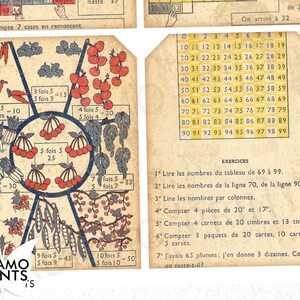 French Counting Number Set2, Journal Cards, Flash Cards, Digital Images ...