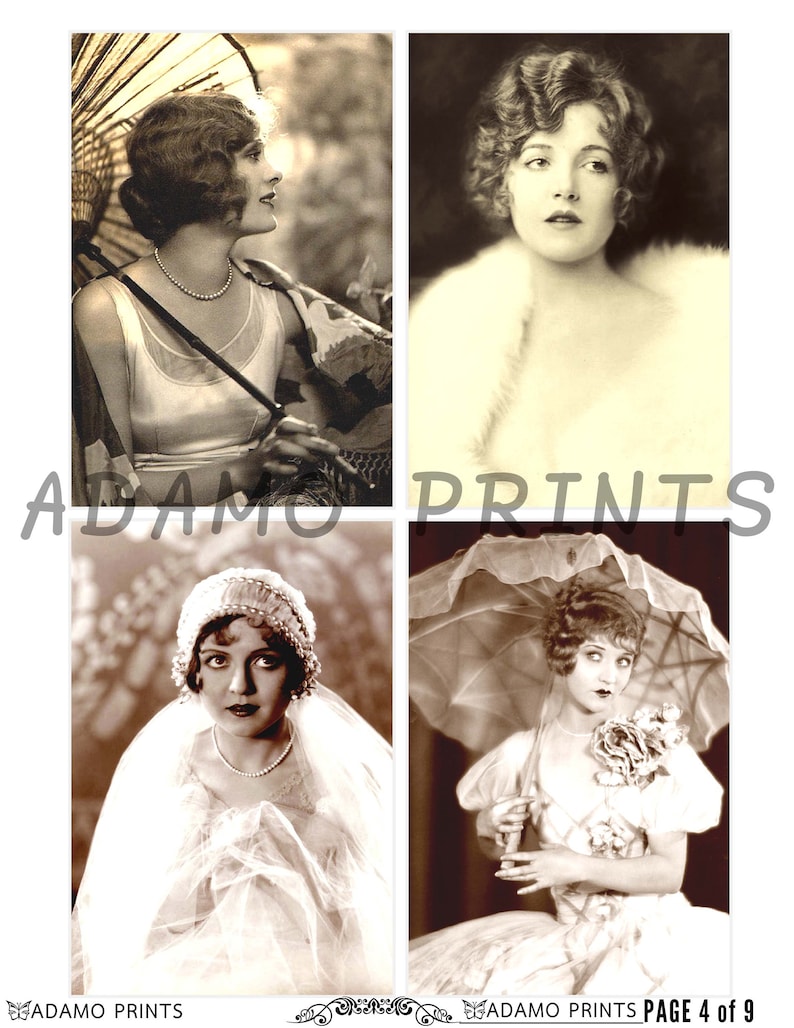 Flapper Fashion Vintage Photo ATC Ephemera Classics - Etsy