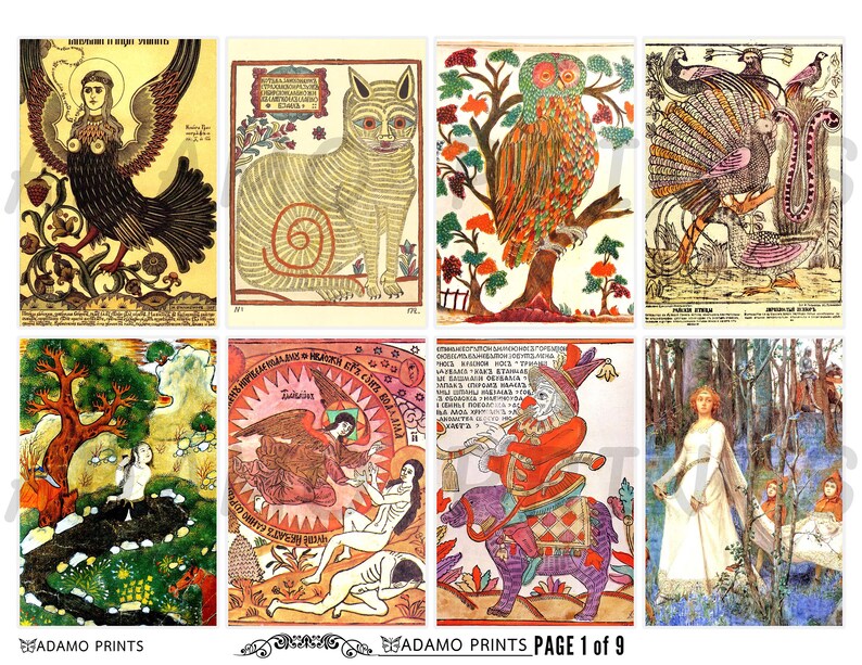 Mythical Legend Digital Images Fable Victorian Art Vintage - Etsy