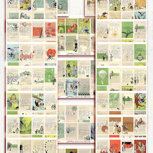 The Wonderful Wizard of Oz, Book Page, ATC, Children Digital Book ...