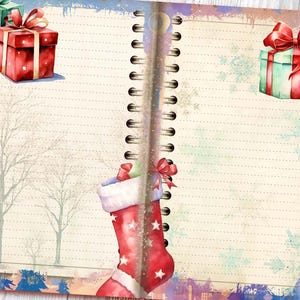 Christmas Elf Journal Pages, Holiday Journal Kits, December, Festive ...