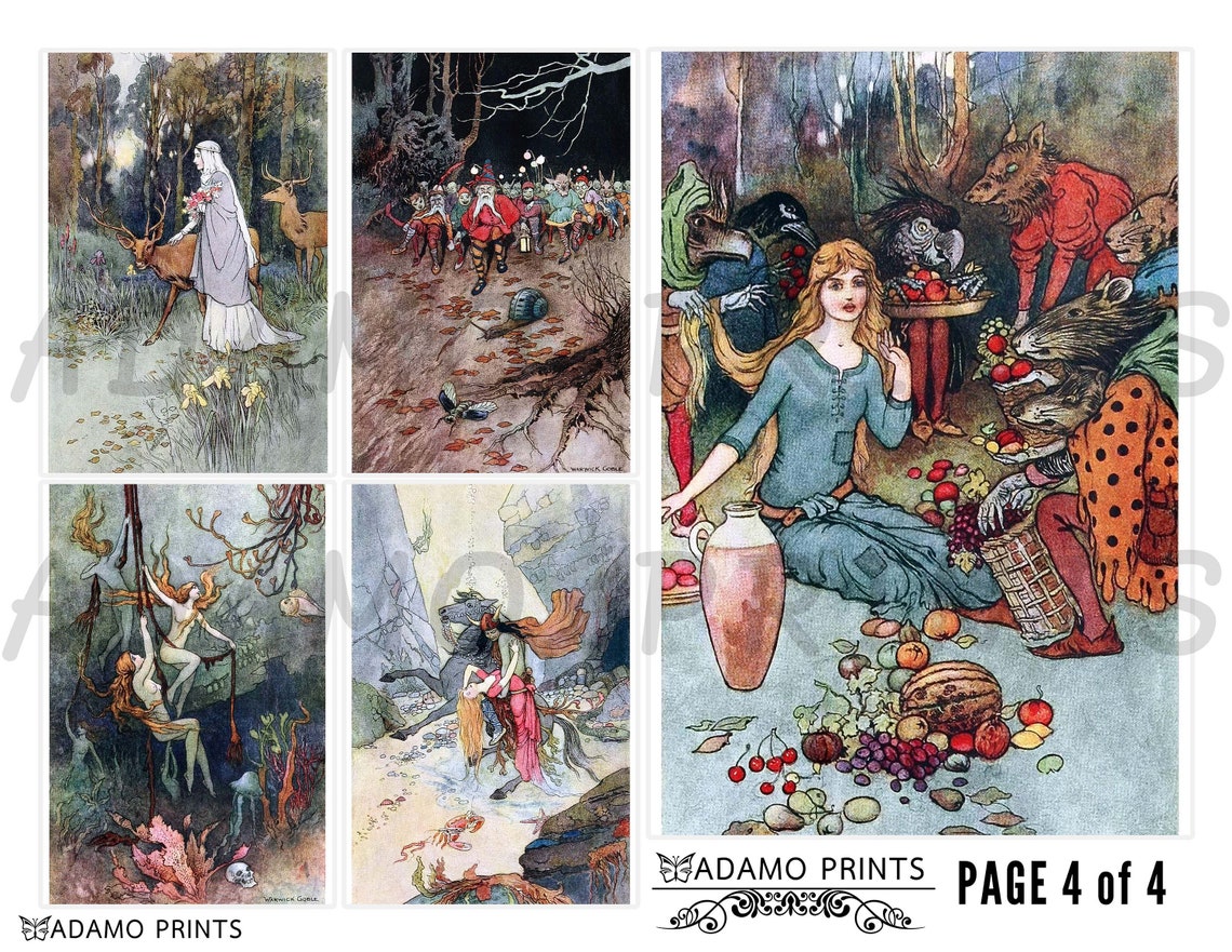 The Book of Fairy by Warwick Goble, Fairy Tales, Magic, Children Book ...