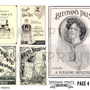 Aged Typography Ads, Vintage Images, Digital Collage, Old Ads ...