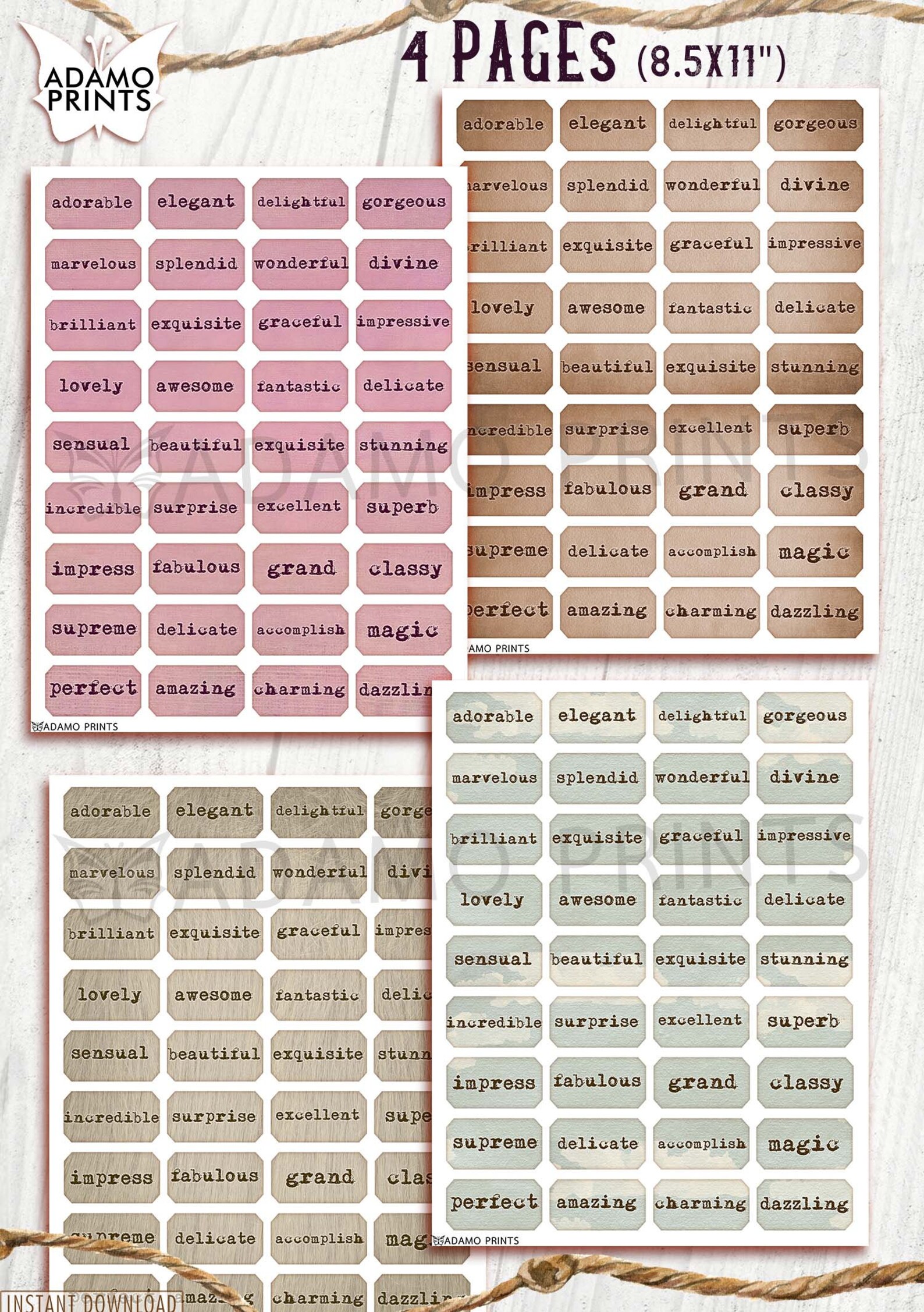 Amazing Journal Word Label, Junk Journaling Word, Digital Inspiration ...