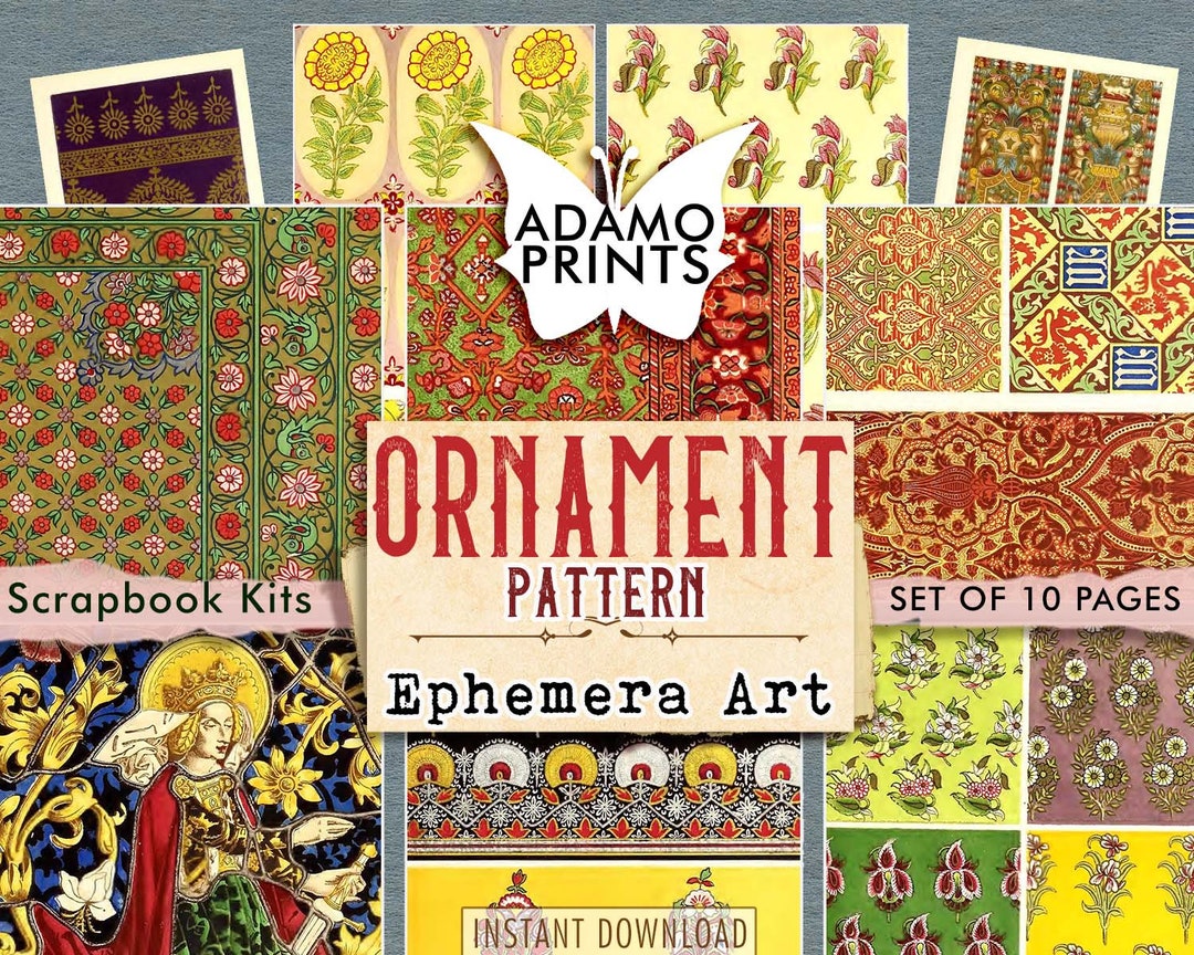 Ornament Art Pattern, Antique Wallpaper Digital, Paper Texture ...