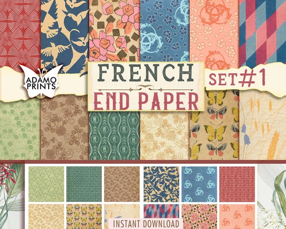 French Scrapbook Background