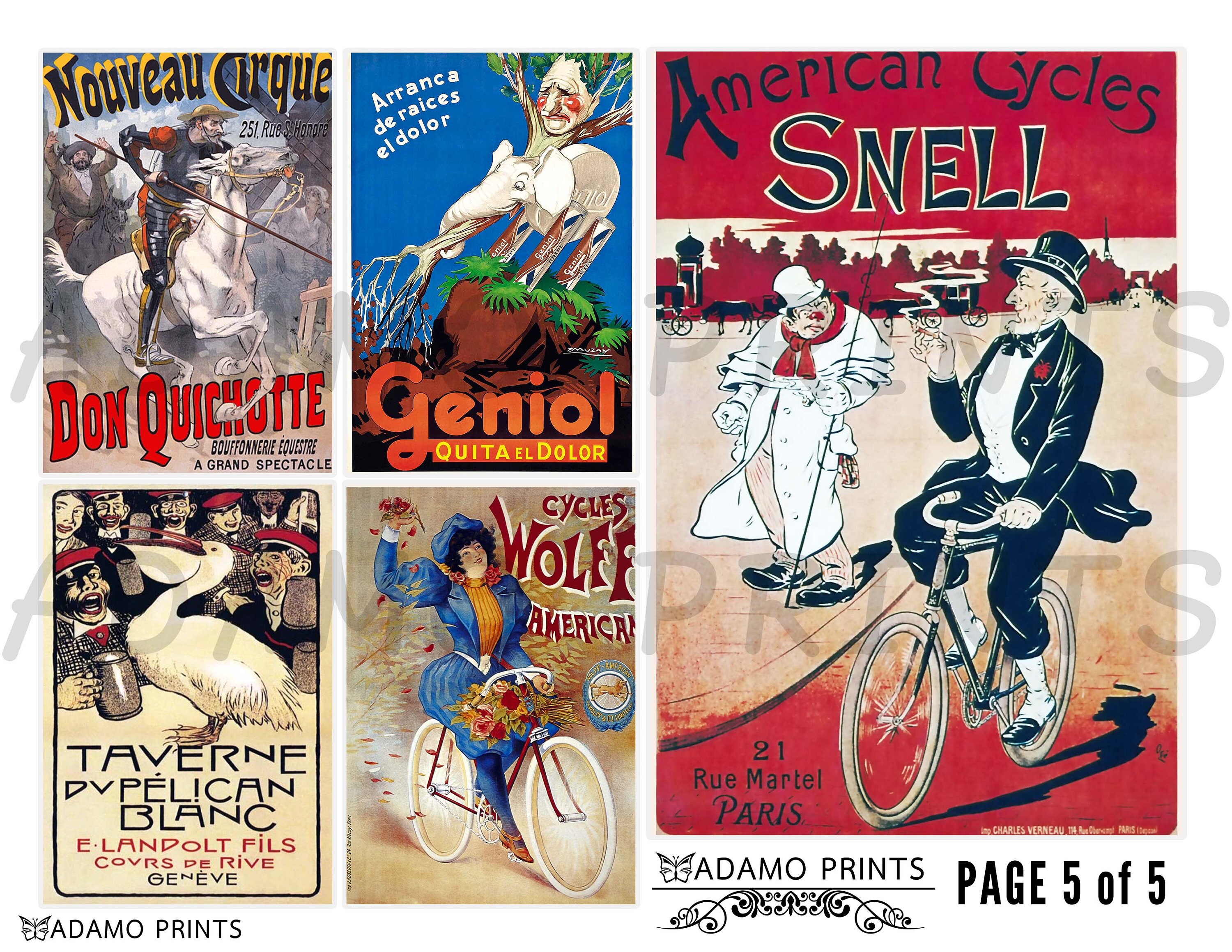 Vintage Typography Ads Set1 Vintage Images Ephemera Digital - Etsy